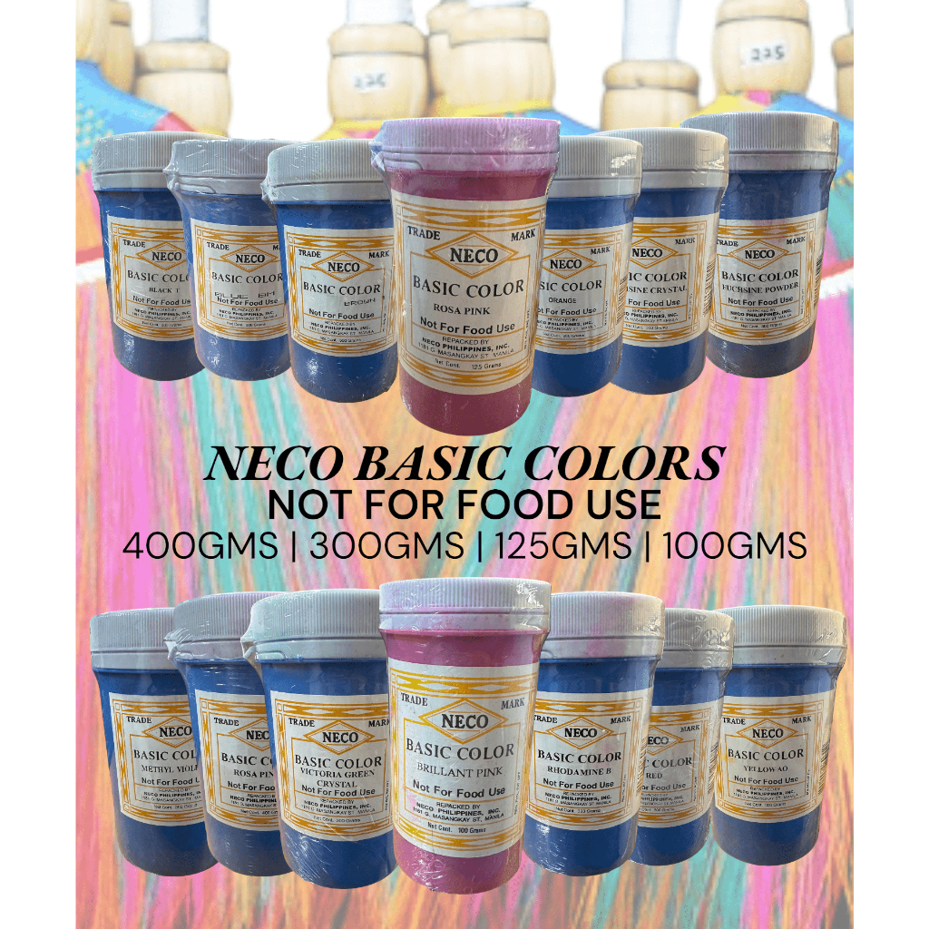 NECO BASIC COLORS 100gms | 125gms | 300gms | 400gms (Not for food used ...