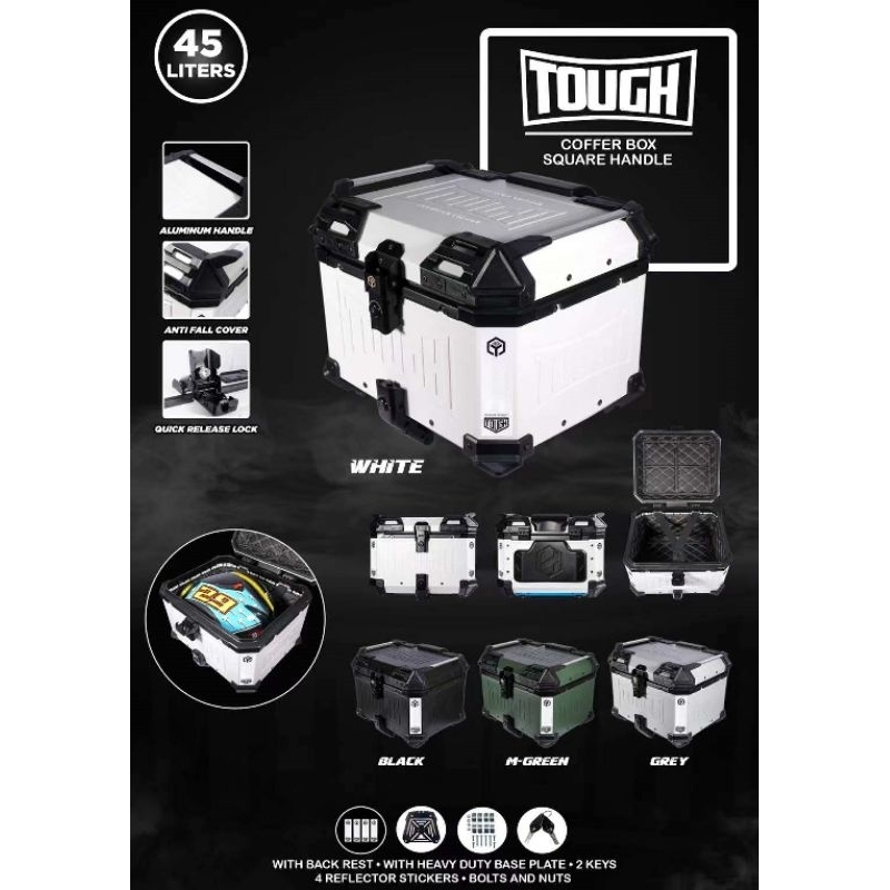 TOUGH BOX 45L BLACK AND WHITE | Shopee Philippines