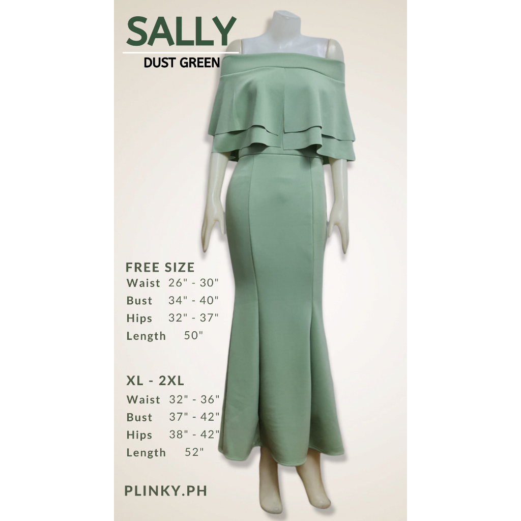 SALLY Off Shoulder Ladies Gown Wedding Bridal Sponsor Debut Women’s ...