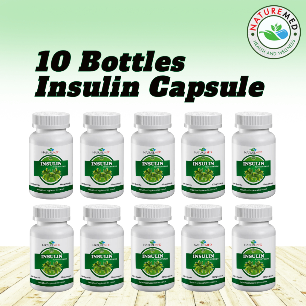 10 BOTTLES NATUREMED INSULIN FOOD SUPPLEMENT CAPSULE | Shopee Philippines