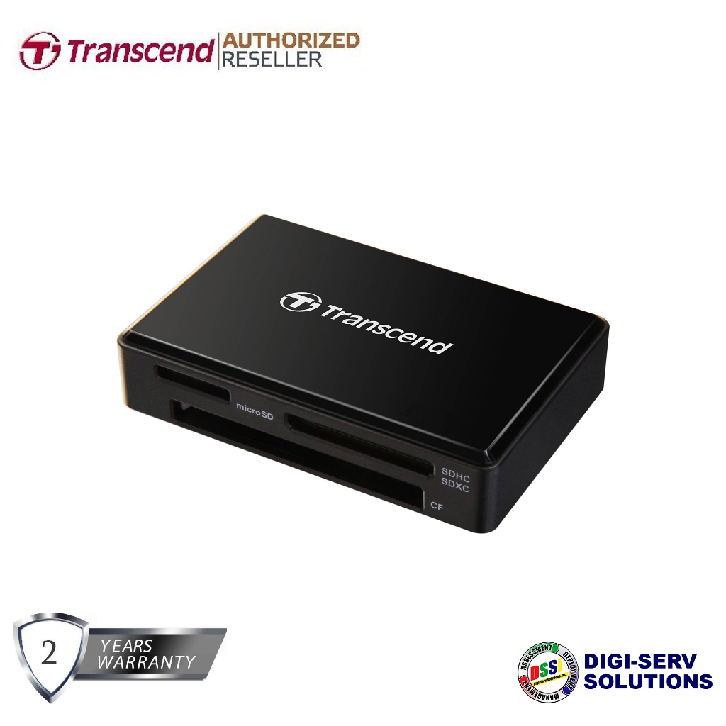 Transcend Rdf8 Usb 3.1 Gen 1 Card Reader (TS-RDF8K2) (Black), Led ...