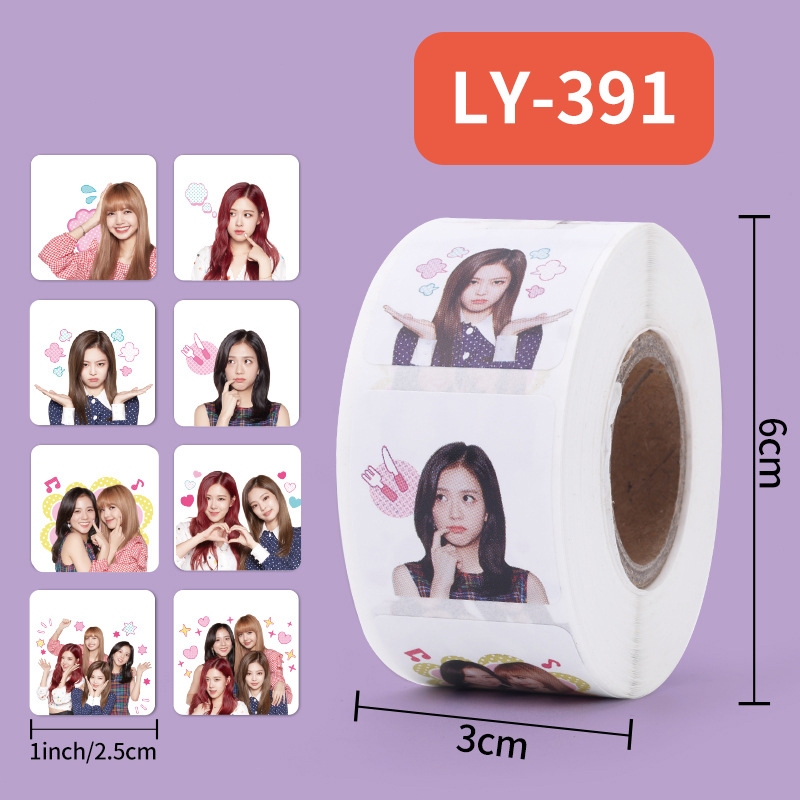 500 Pcs BLACKPINK album Labelers Stickers for kids kpop stickers Star ...