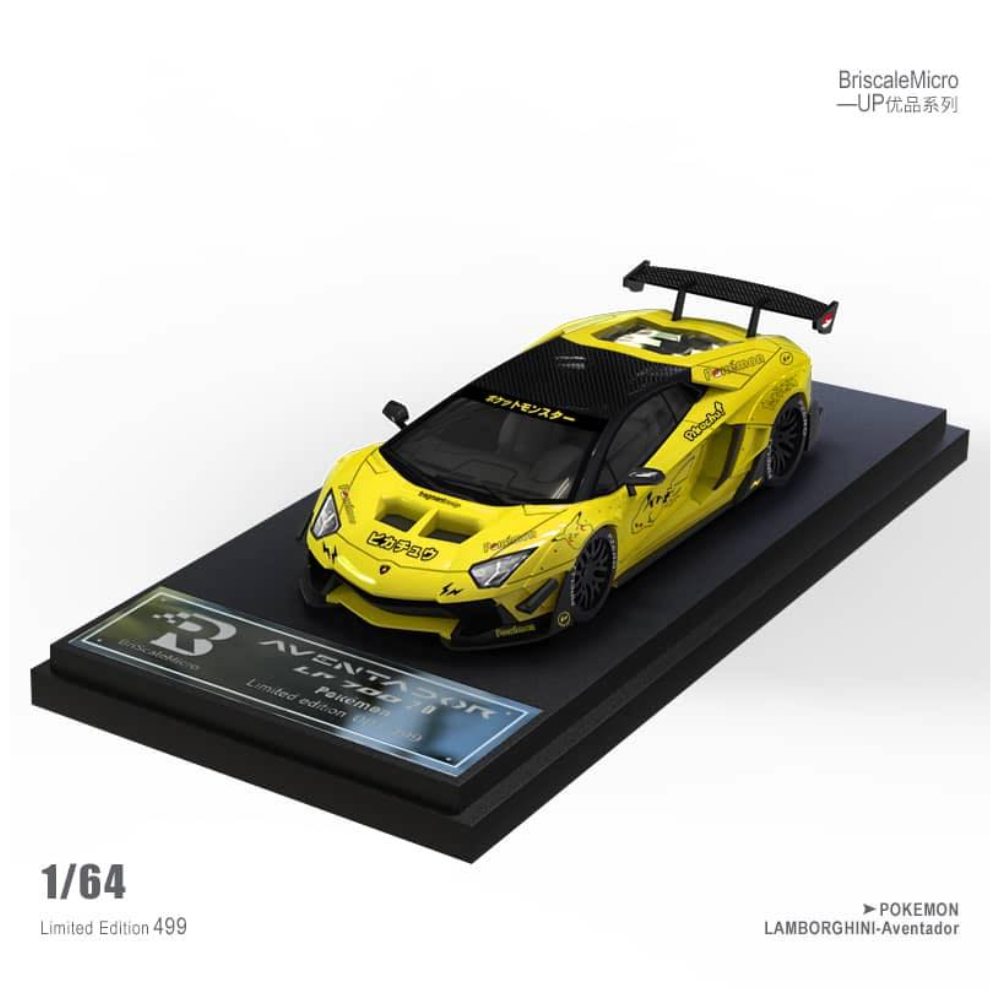 Time Micro x Briscale 1/64 Scale Lamborghini Aventador LP700-4 Pokemon ...