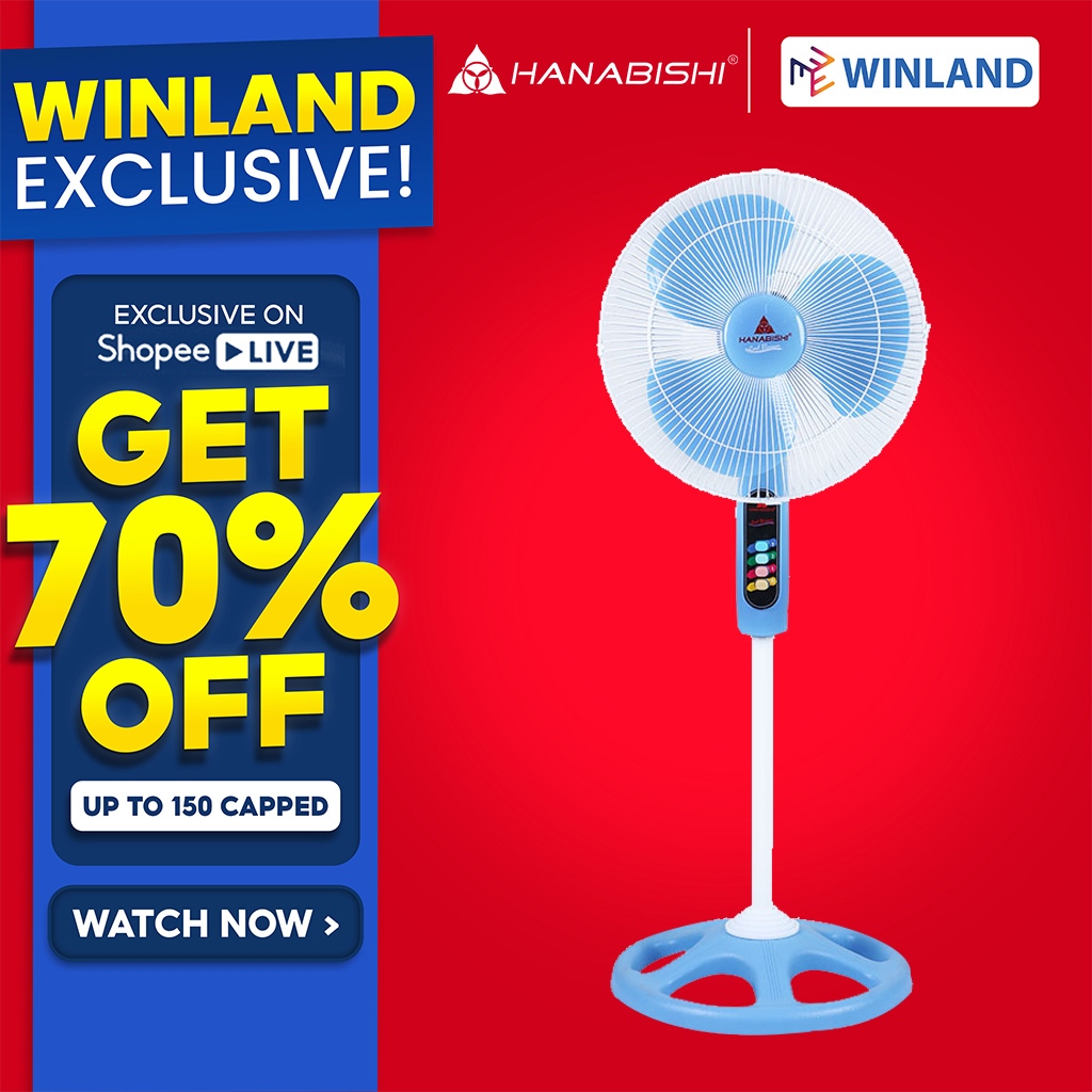HANABISHI by Winland 16inches Stand Fan / Electric Fan COOL BLOSSOM ...