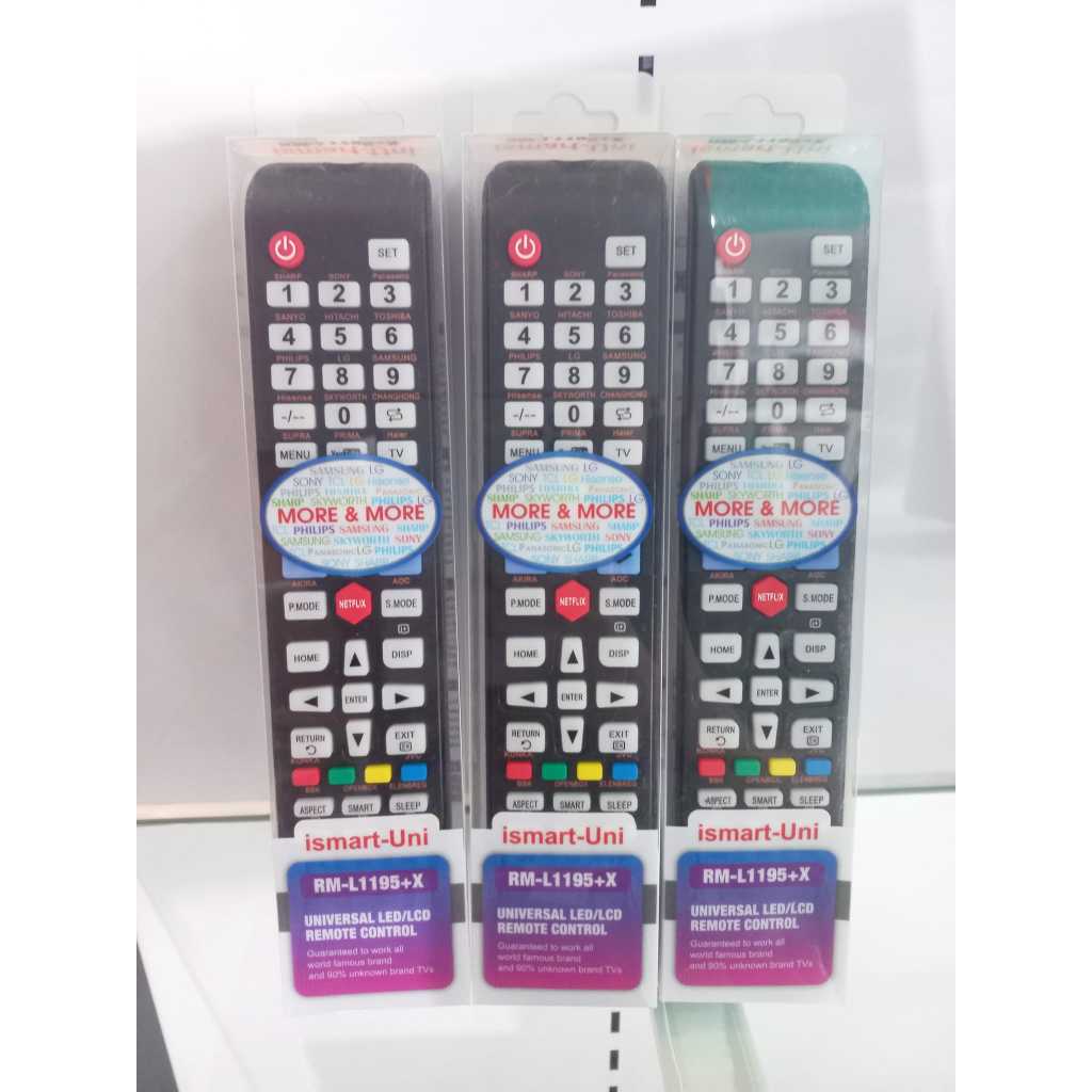 ISmart UNIVERSAL REMOTE UNIVERSAL LED/LCD REMOTE CONTROL RM-L1195+X Smart Television LED tv ...
