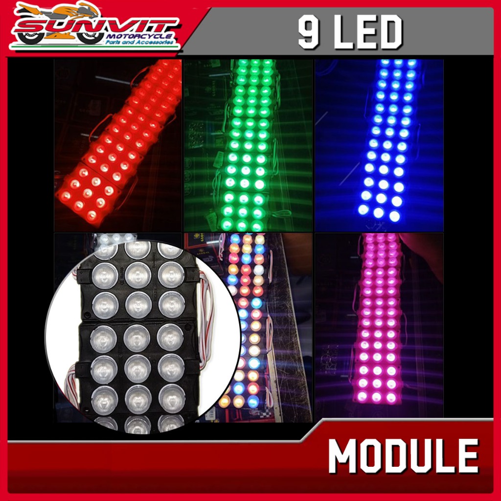 MOTORCYCLE 9LED MODULE (SOLD PER STRIP) | Shopee Philippines