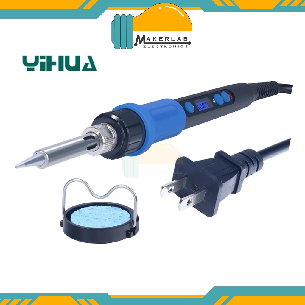 YIHUA 928D-I 100W Digital Electric Soldering Iron Kit Temperature Adjustable with S-Type Iron ...