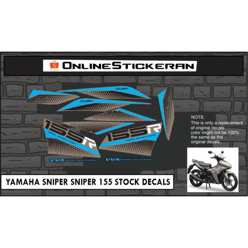 Yamaha Sniper 155R Stock Decals | Shopee Philippines