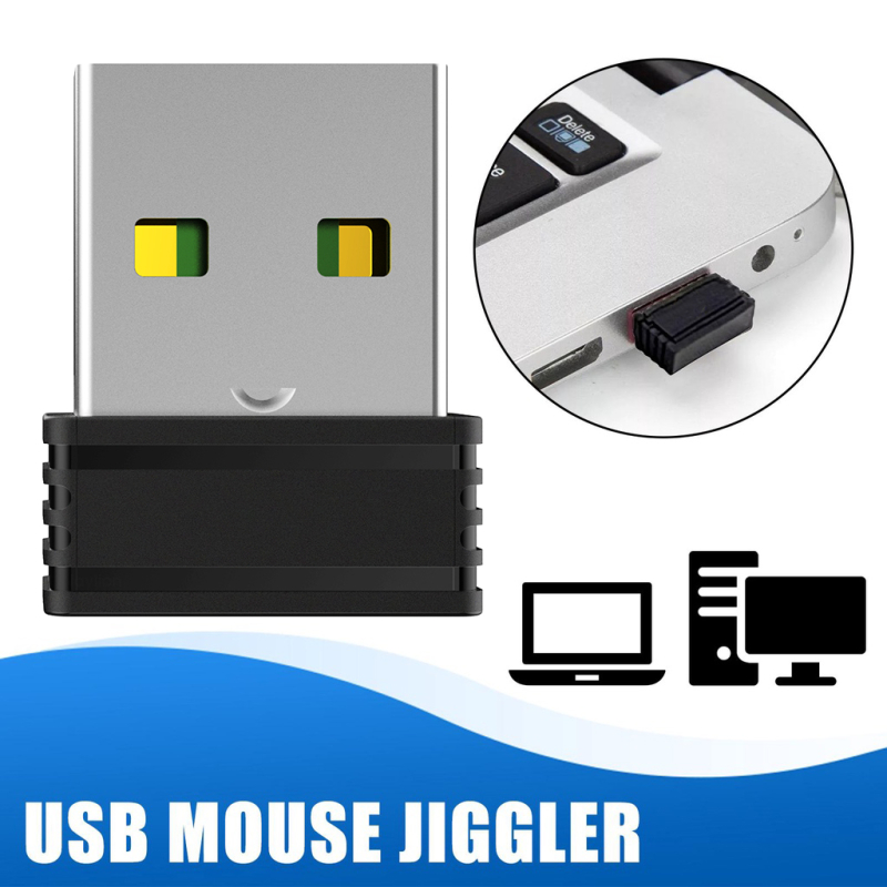 1 PCS USB Mouse Jiggler, Automatic Computer Mouse Mover Jiggler, Keeps ...