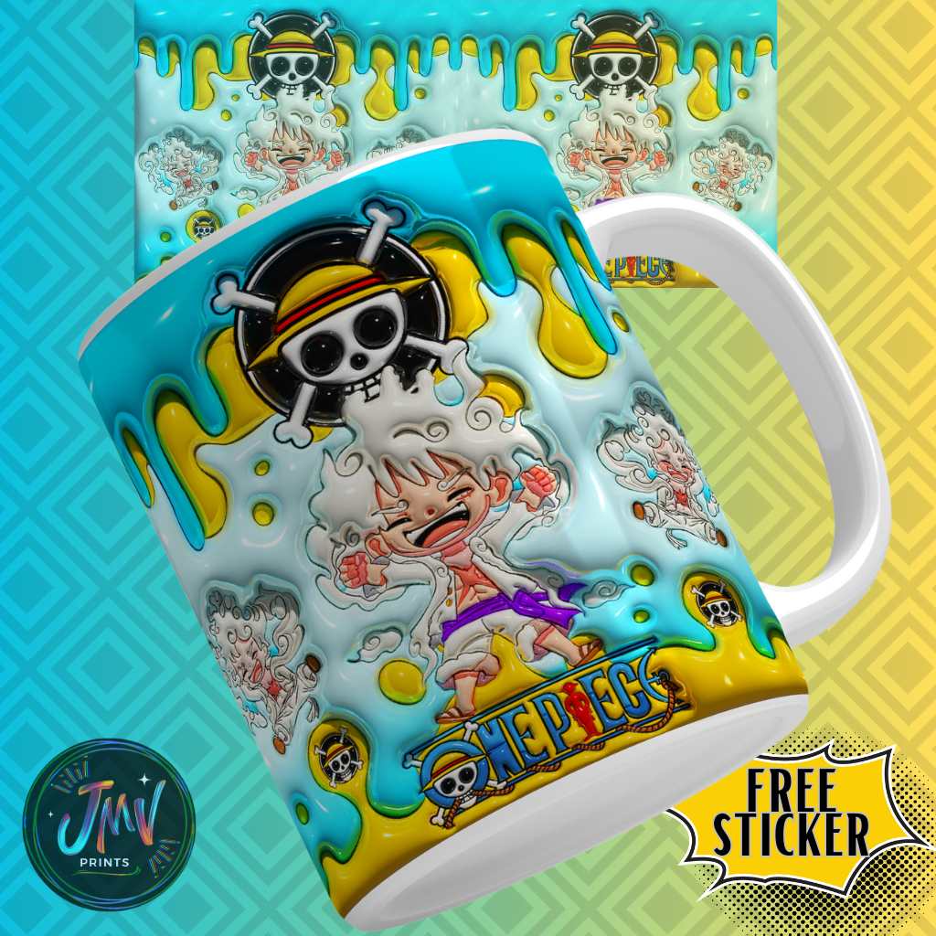 ONE PIECE ANIME Inflated effect DESIGN MUG | Shopee Philippines