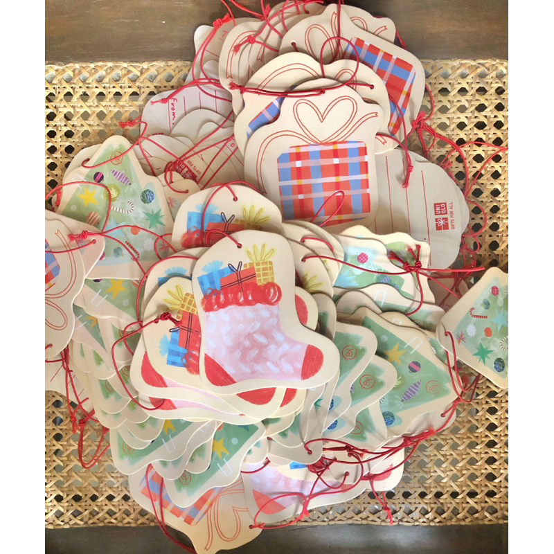 Uniqlo Holiday Message Card Christmas Gift Tag Label | Shopee Philippines