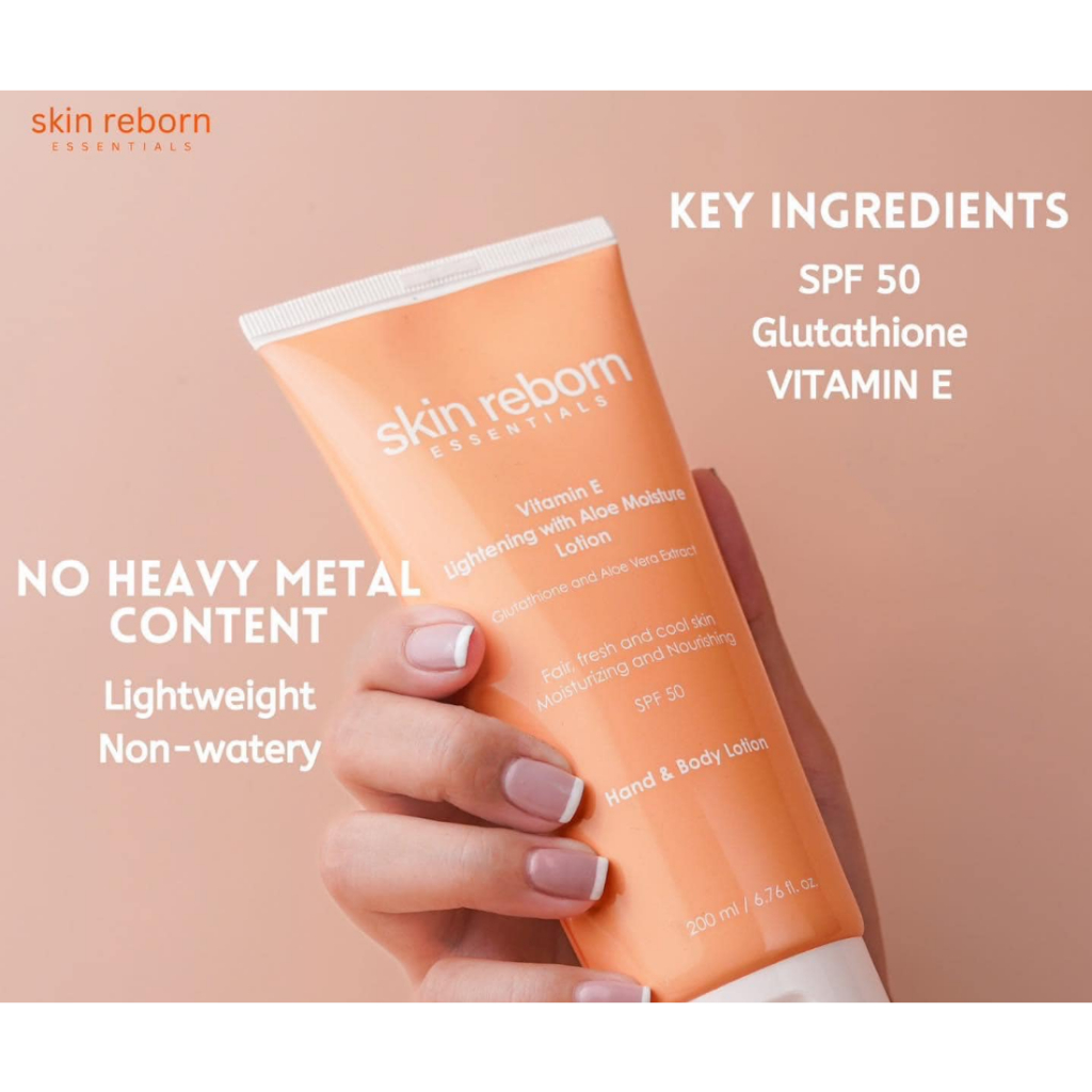 Skin Reborn Vitamin E Lightening with Aloe Moisture Lotion SPF50 200ml ...