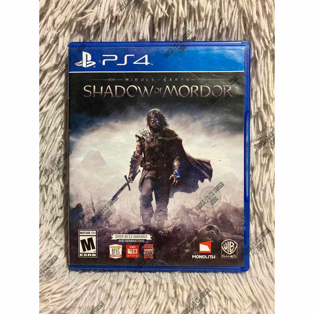 Middle Earth Shadow of Mordor PS4 Playstation 4 Original CD Game Games ...