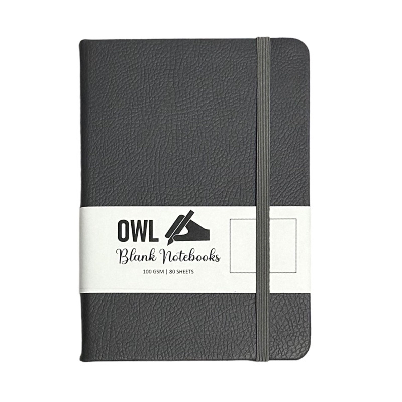 OWL NOTEBOOKS A6 BLANK / DOT / GRID 100 GSM Mini Sketch Journal ...