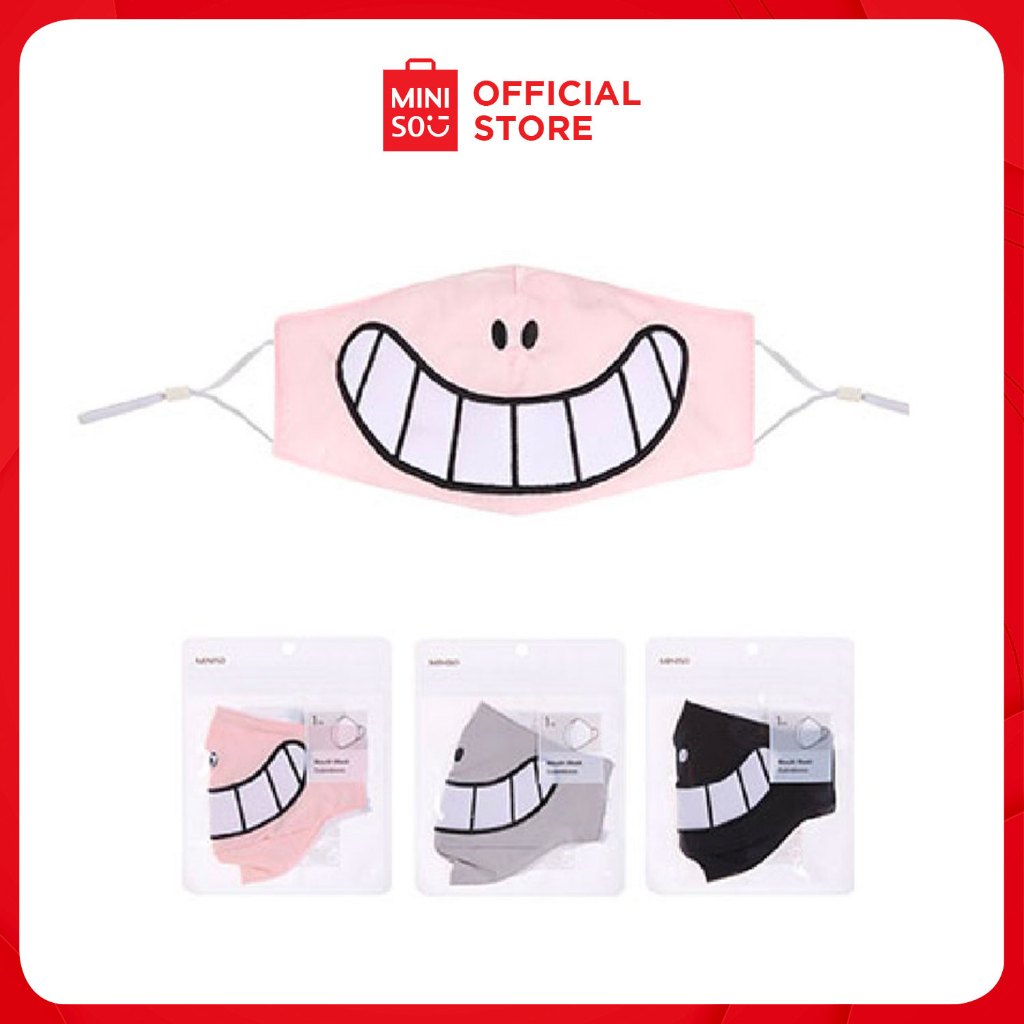 Miniso Smile Shining Teeth Mouth Face Mask | Shopee Philippines