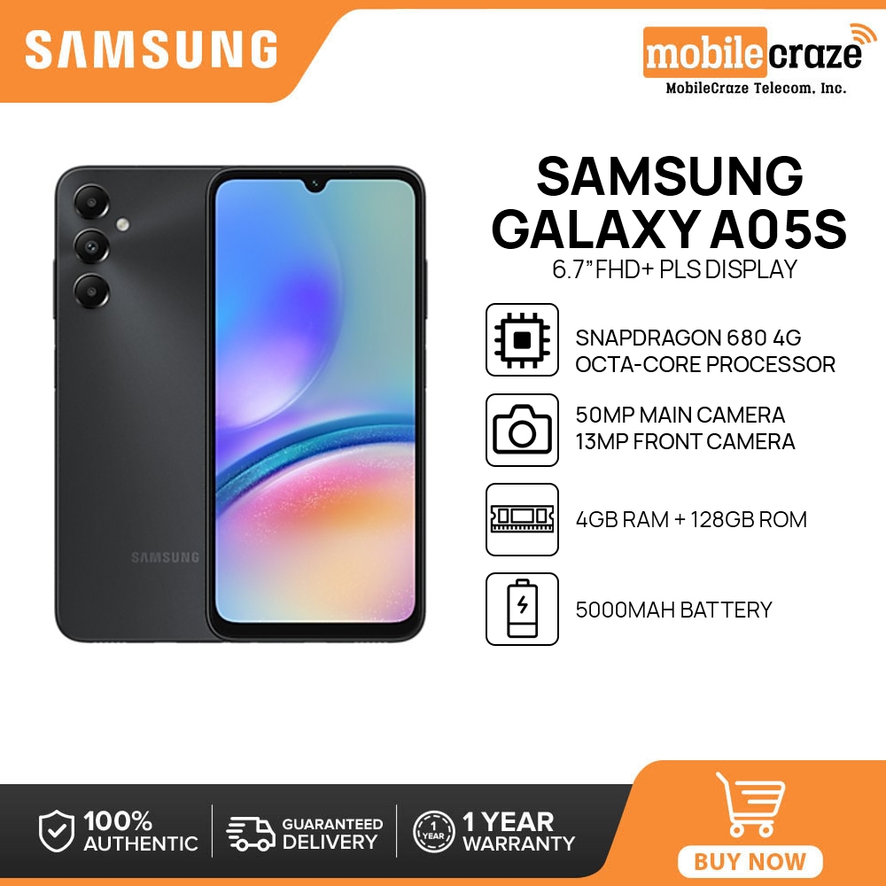 Samsung Galaxy A05s Smartphone | 4GB+128GB | Snapdragon 680 | 6.7” HD+ ...
