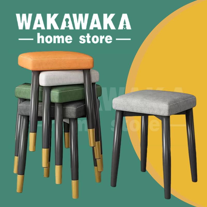 Stackable Dining stool Stool with Foam Quare Stool Dining Table Chair ...