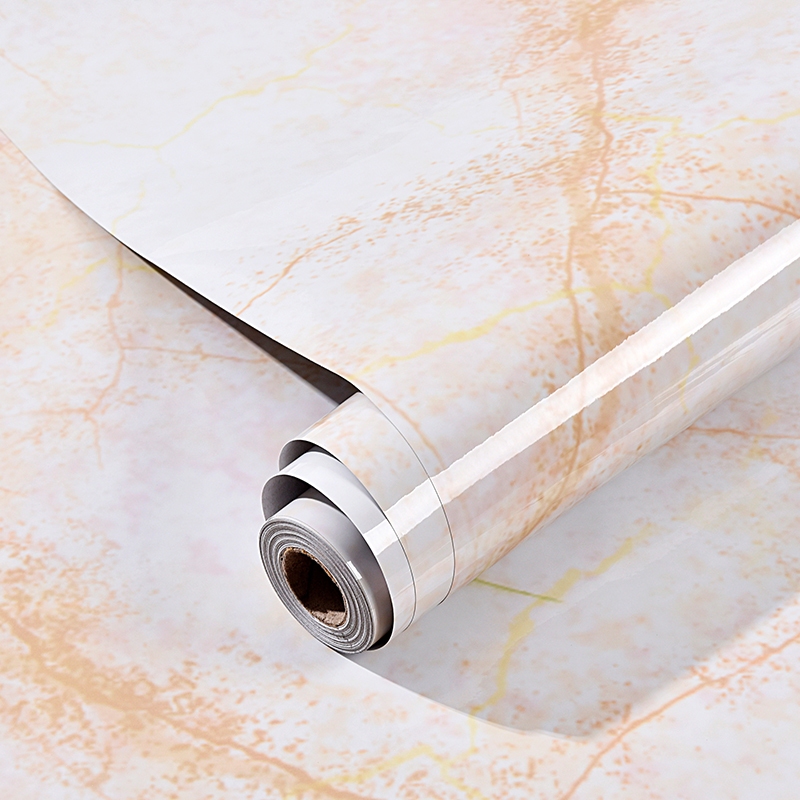 Width Marble Wallpaper Contact Paper Waterproof Oil-proof Wall Stickers PVC Self Adhesive ...