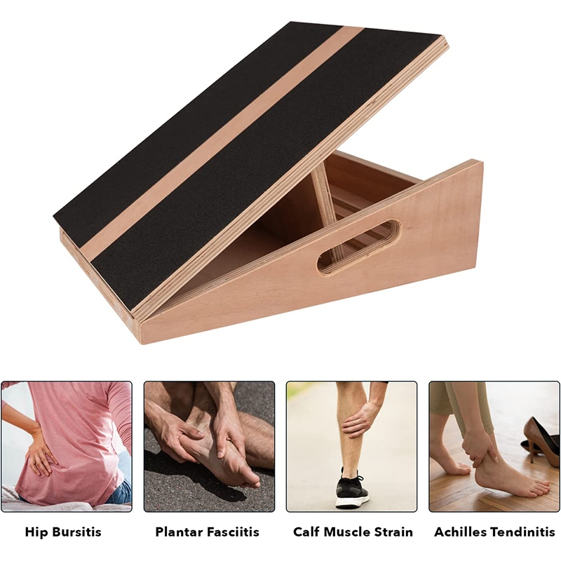 VO Adjustable Wooden Slant Board Step Board recover from plantar ...