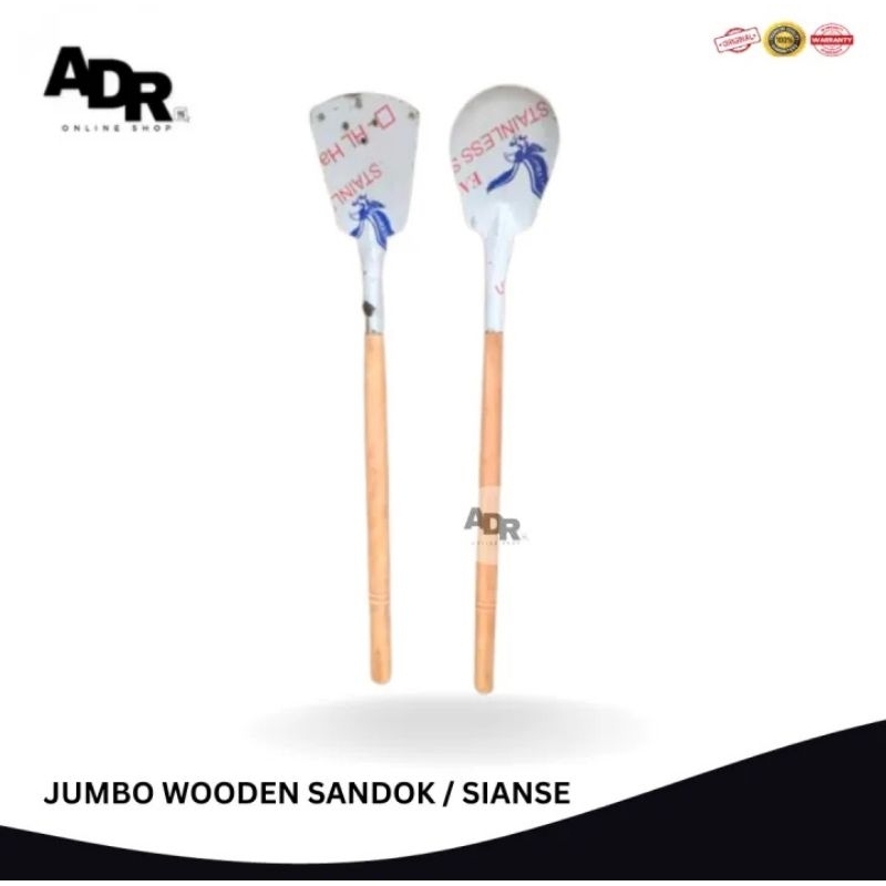Big Size Jumbo Wooden Handle Sandok and Sianse 29 INCHES | Shopee ...