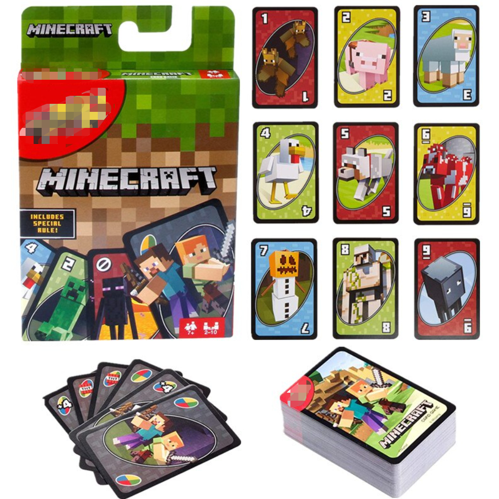 Spot minecraft my world Younuo square Creeper magic card game matching ...