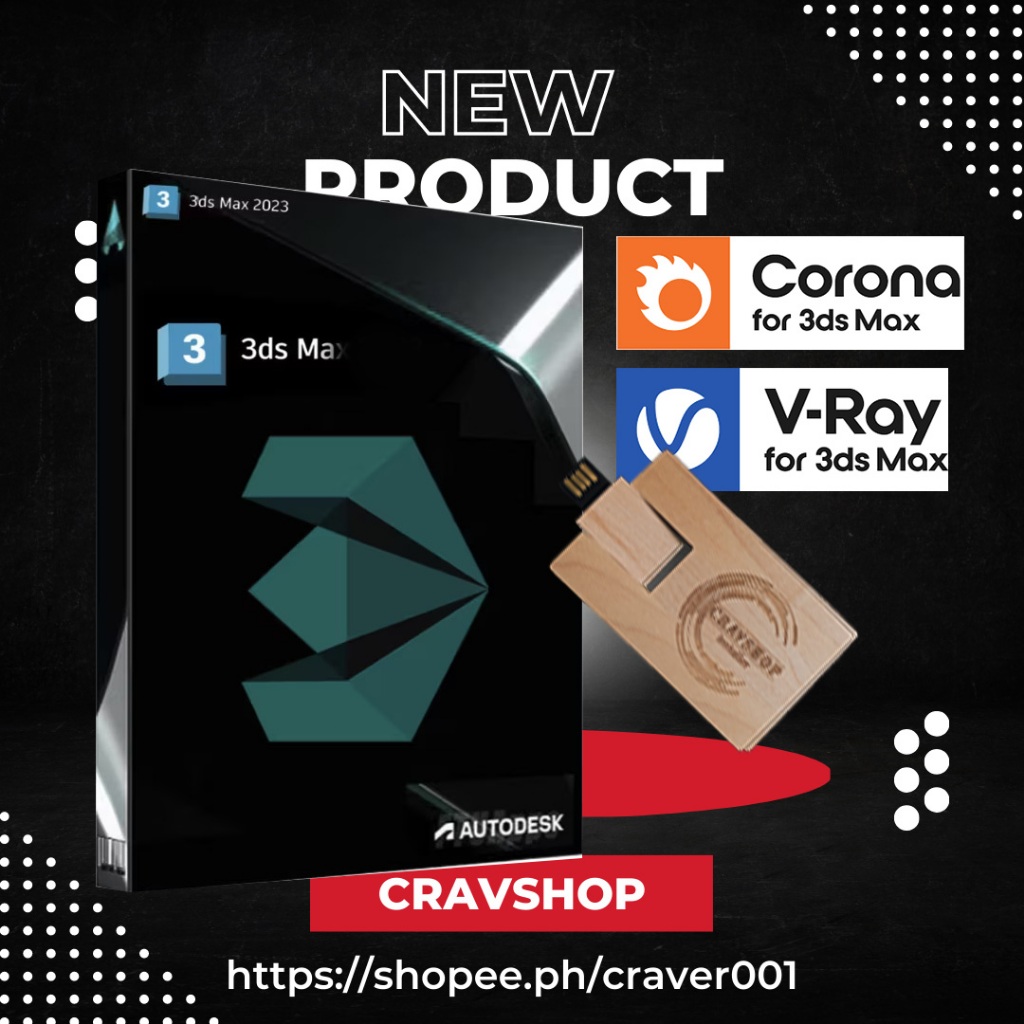 3dx Max with Corona & Vray 6 USB Installer | Shopee Philippines