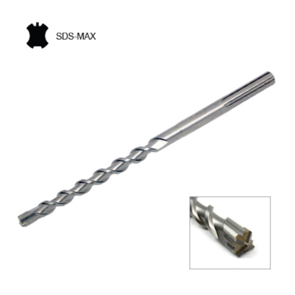 M10 SDS MAX Heavy Duty Carbide Drill Bit for Concrete (Cross Head ...