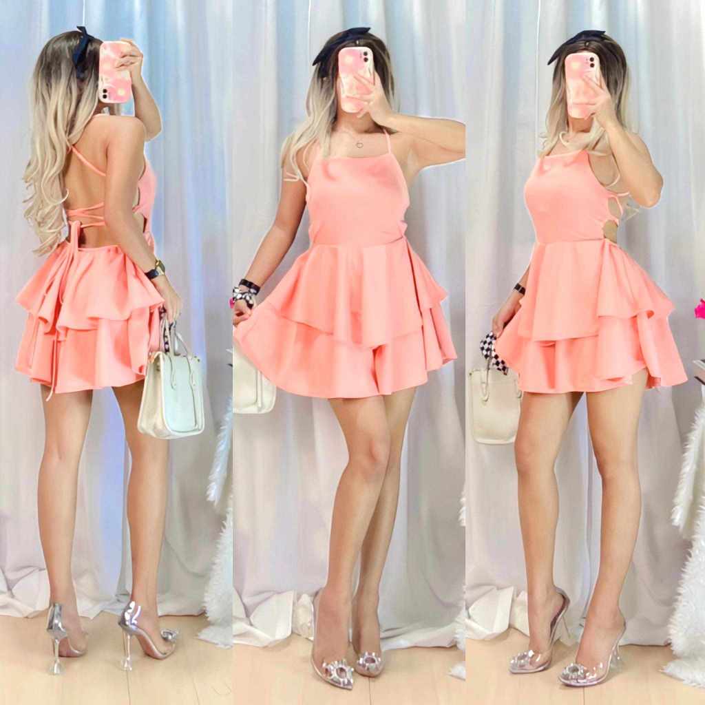 DBS PIA Romper Dress Quality Crepe Fabric Free Size FITS Small to LARGE ...