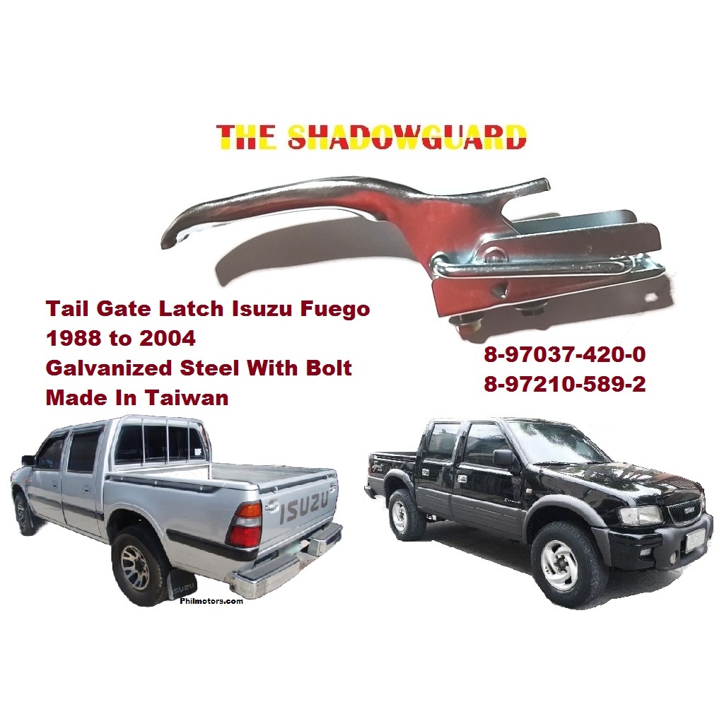 Tail Gate Latch Isuzu Fuego 1988 to 2004 Galvanized Steel With Bolt ...
