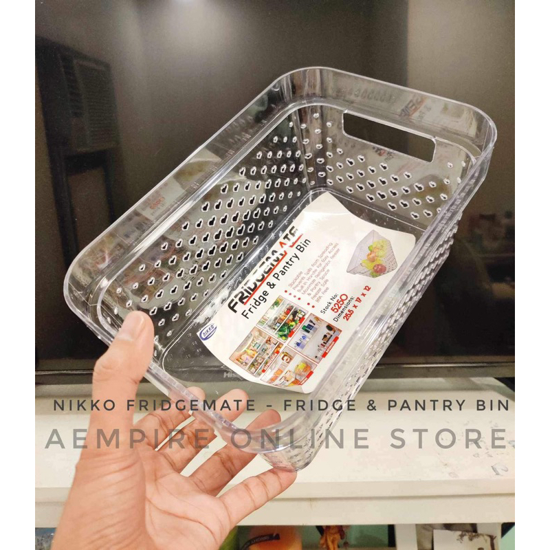 Nikko Acrylic Ref Fridge Freezer Basket - Fridge & Pantry Bin - Nordic ...