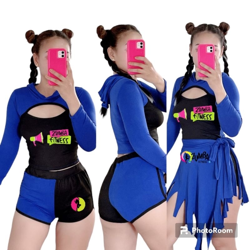 ZUMBA UNIFORM HOODIE SHORT TERNO OR SET | Shopee Philippines