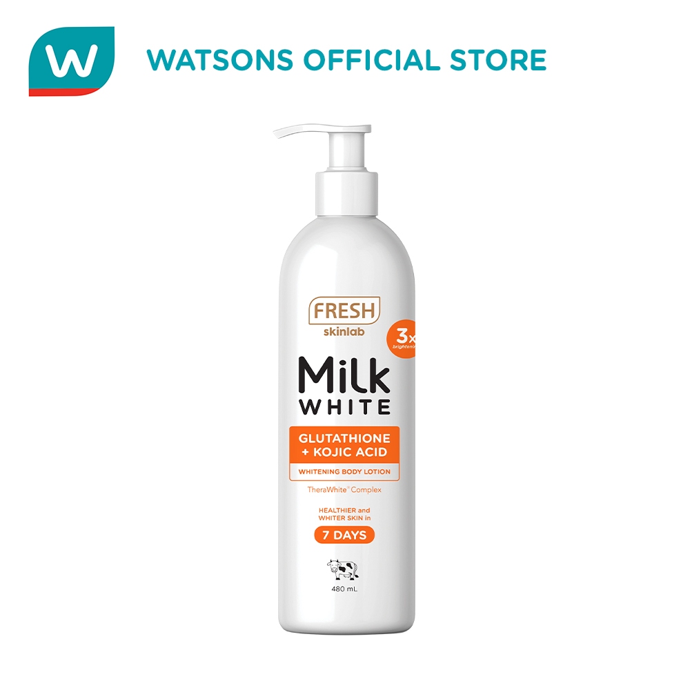 FRESH Skinlab Milk White Glutathione + Kojic Acid Whitening Body Lotion ...