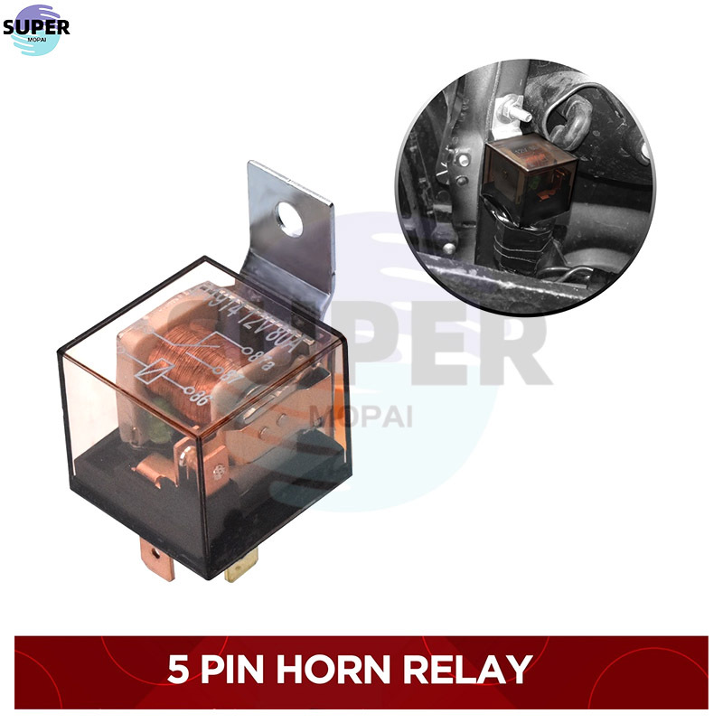 HORN RELAY / MINI DRIVING LIGHT RELAY W/ TRANSPARENT SOCKET 4PIN/5PIN ...