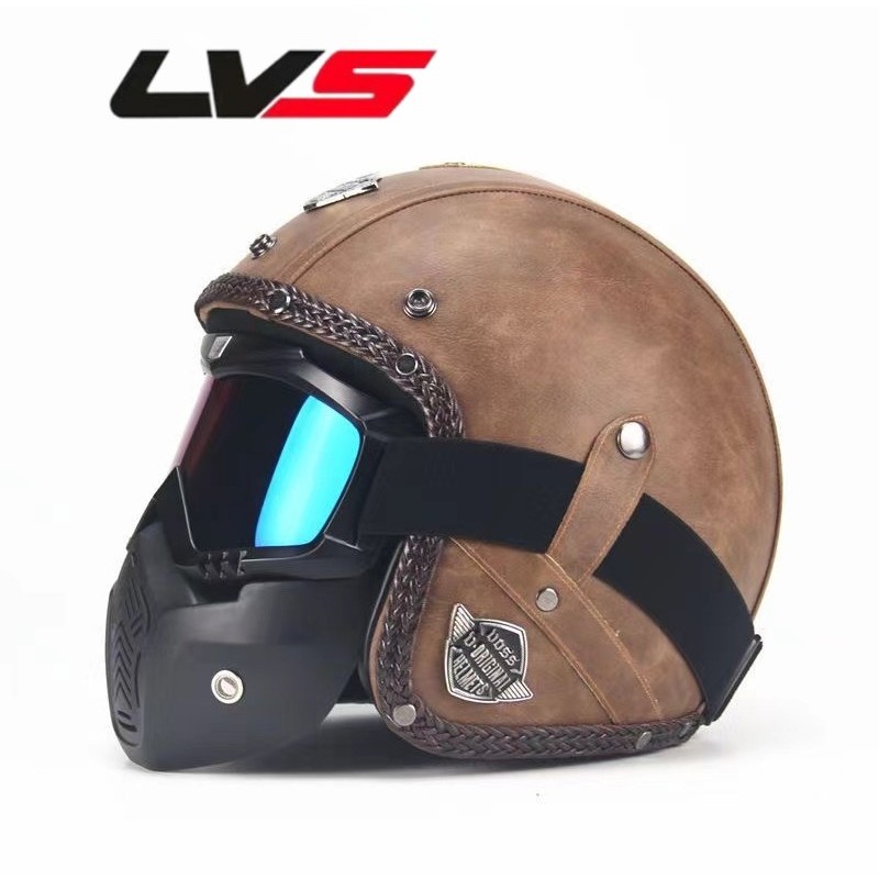 【ICC/COD】VGV Motorcycle retro Half Face Helmet Vintage Harley ...