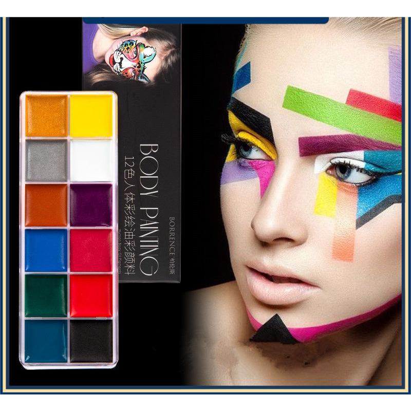 Water-Soluble Face Painting 12 Color/Set Body Painting Pigment Makeup ...