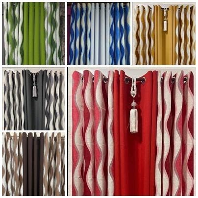 Elegant Ring Curtains 80 inches (bromlie design) | Shopee Philippines