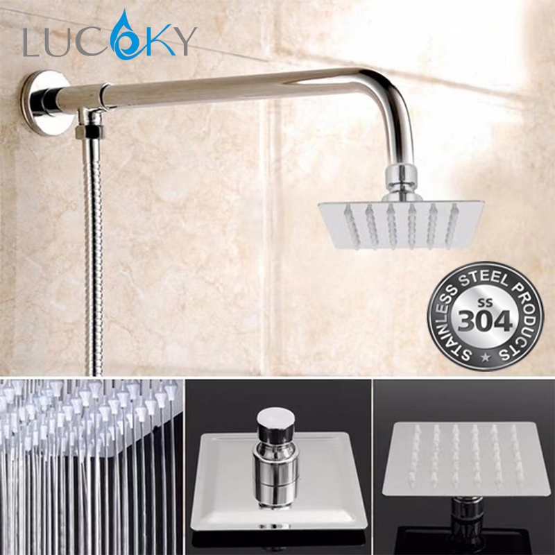 High quality Stainless Steel 304 Square Shower Set square shape With ...