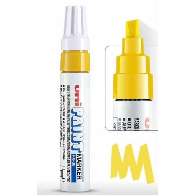 UNI Paint Marker PX-30 Yellow | Shopee Philippines
