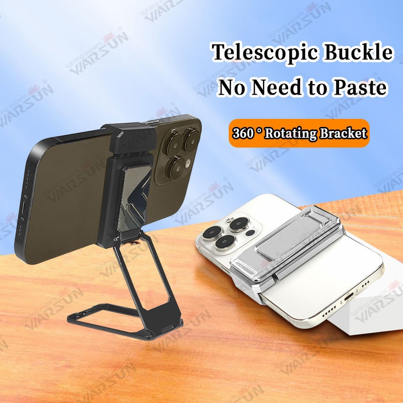 Back Clamp Phone Stand 360°Rotating Holder stand Folding Metal ...