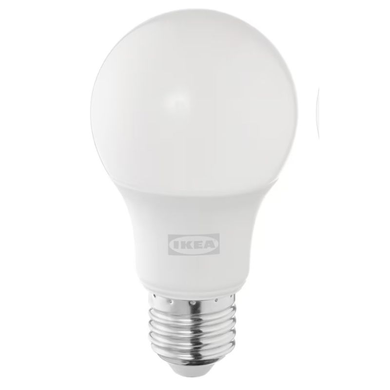 SOLHETTA Ikea LED bulb E27 806 lumen, dimmable/globe opal (Warm white ...