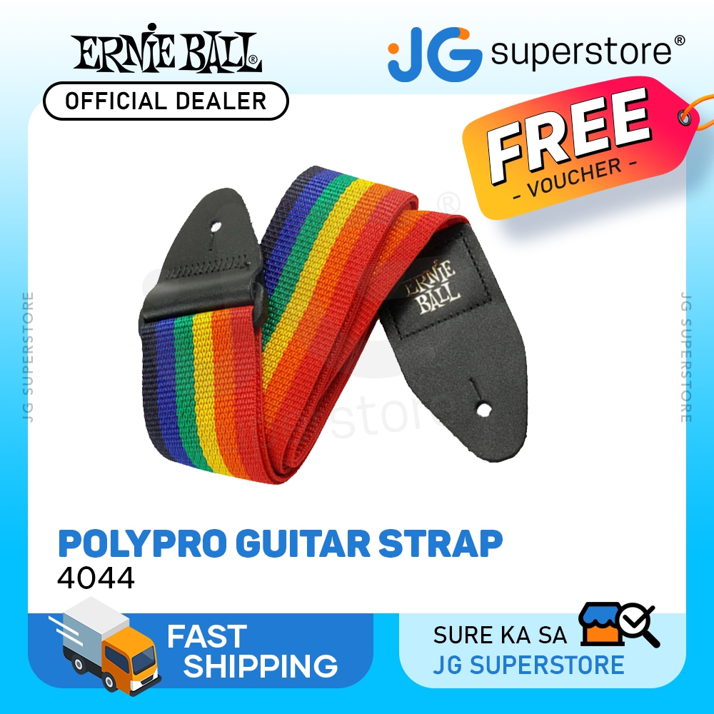 Ernie Ball Polypro Guitar Strap Adjustable Cross Body Electric ...