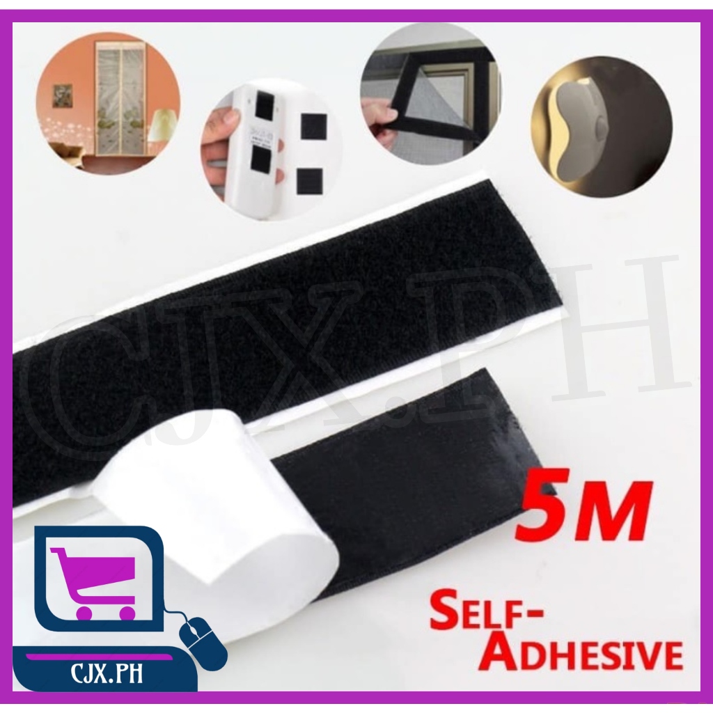 CJX.PH Adhesive Velcro Tape Powerful Hook and Loop Magic Velcro Tape ...