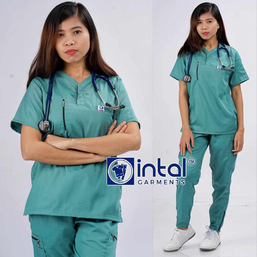 INTAL SCRUBSUIT 044 Elite MAGILIW Zip-Up Korean Inspired Cargo Tapered ...