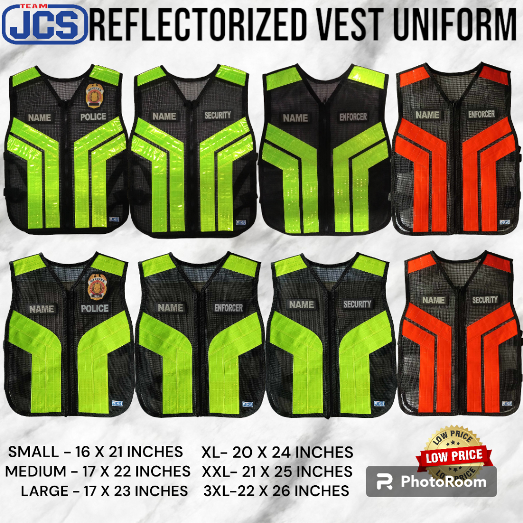 Assorted vest uniform reflectorized | Shopee Philippines