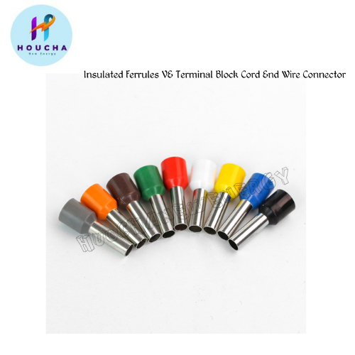 100/20pcs Insulated Ferrules VE Terminal Block Cord End Wire Connector ...