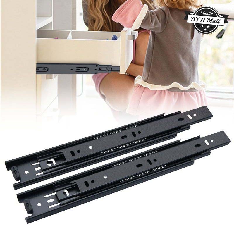 10/14inch Heavy Duty Glides Guides Track Metal Drawer Slides Rails Ball ...
