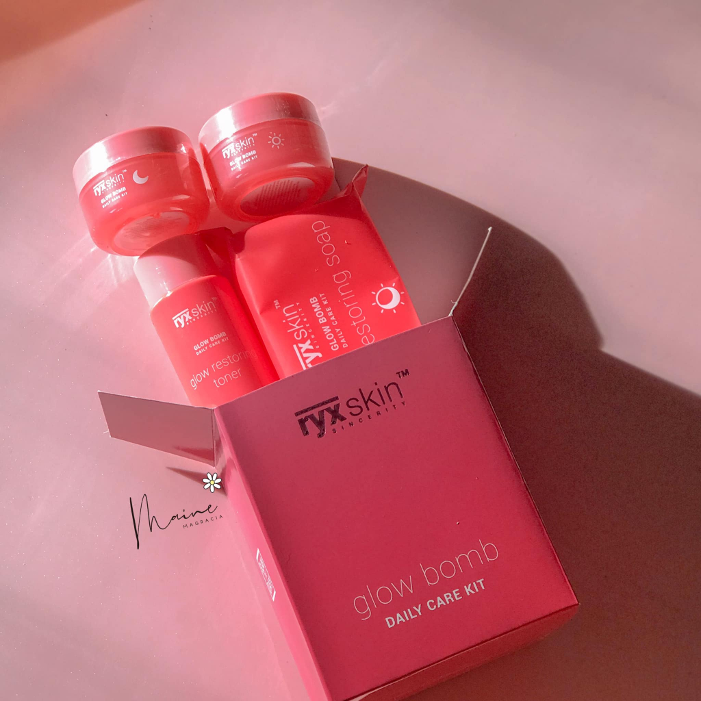 RyxSkin Glow Bomb Daily Care Kit (Ryx Clear Bomb Advanced Exfoliating ...