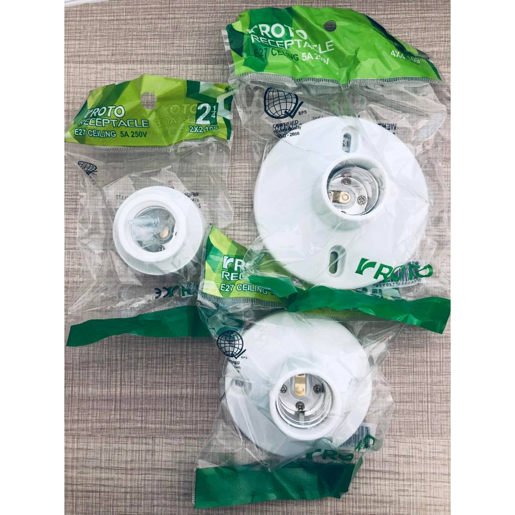 PER PIECE ROTO Ceiling Receptacle E27 Roto Receptacle 2x2 3x3 4x4 ...
