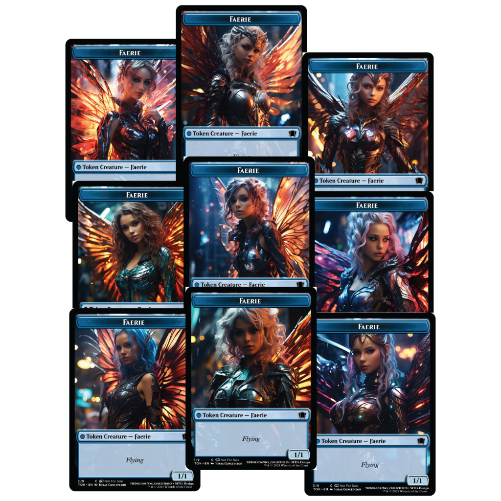 Custom MTG Tokens, Angel, Thopter, Faerie, Dragon, Beast, Elf ...