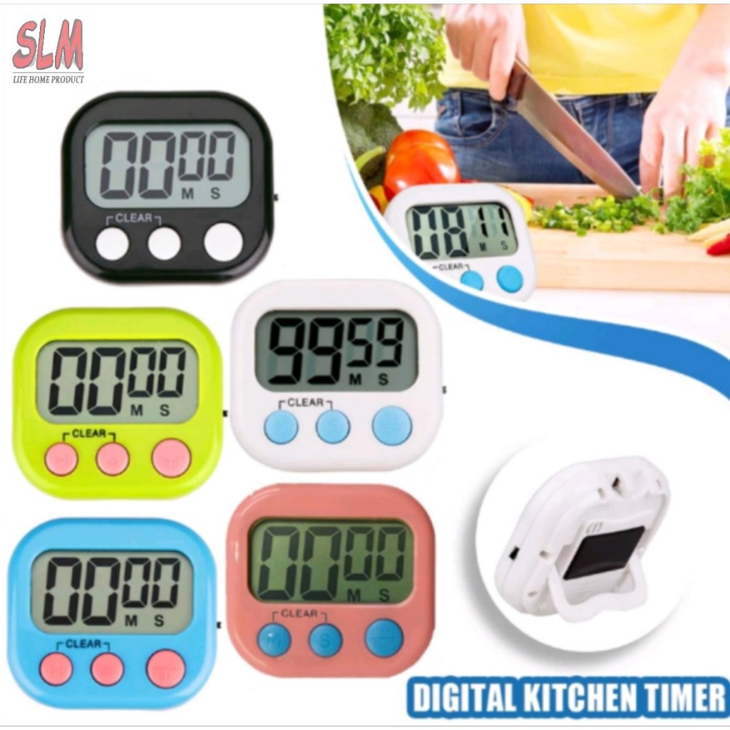SLM Kitchen Timer Student Timer Large Display Screen Electronic Alarm ...